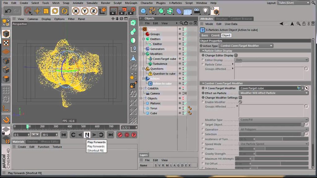 Tutorial "Forming shapes using X Particles in Cinema 4D" - 3DM3.com