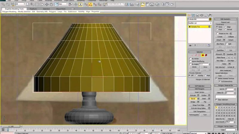 Draw a roof by using connect in editblepoly by Smoke - 3DM3.com